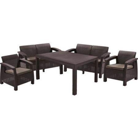 Keter Baštenski set corfu fiesta, pe-ratan, braon ( CU 258945 )