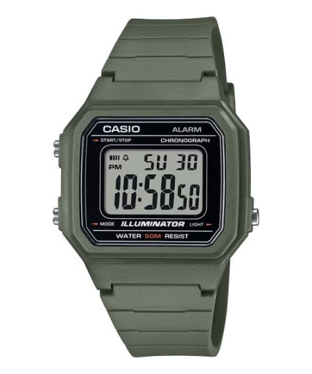 Casio collection unisex sat ( W-217H-3A )