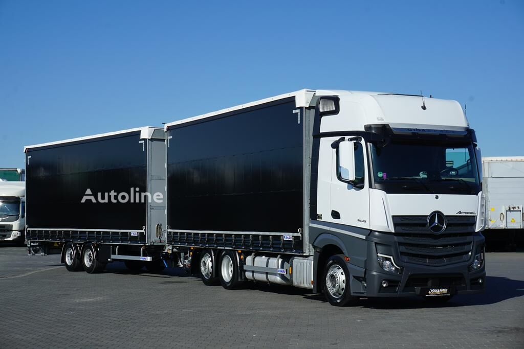 Mercedes-Benz ACTROS / 2542 / ACC / E 6 / MP 5 / ZESTAW PRZESTRZENNY / GIGA SP kamion sa klizna zavesa cerada + prikolica sa kliznom ceradom