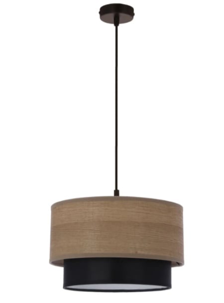 Ruben Viseća Lampa Crna - Orah 1x60 E27 ( 15095 )
