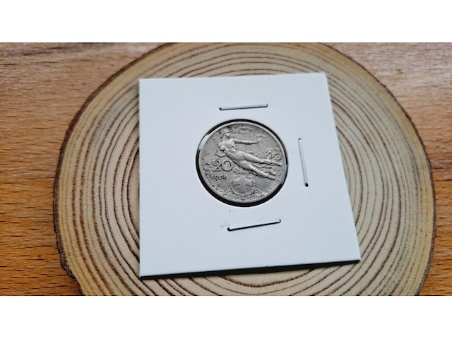 ITALIJA 20 CENTIMES 1908 GODINA