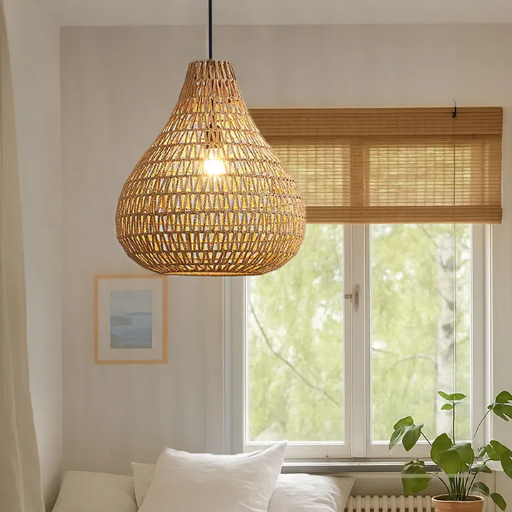 Skandinavska viseća lampa braon 45 cm - Lina Natural