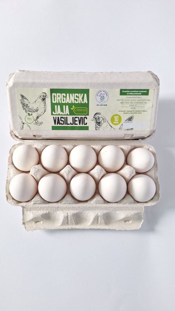 Organska jaja Vasiljević – 10 komada