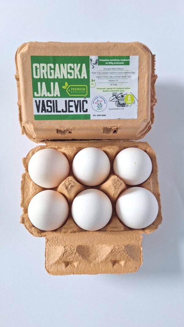 Organska jaja Vasiljević – 6 komada