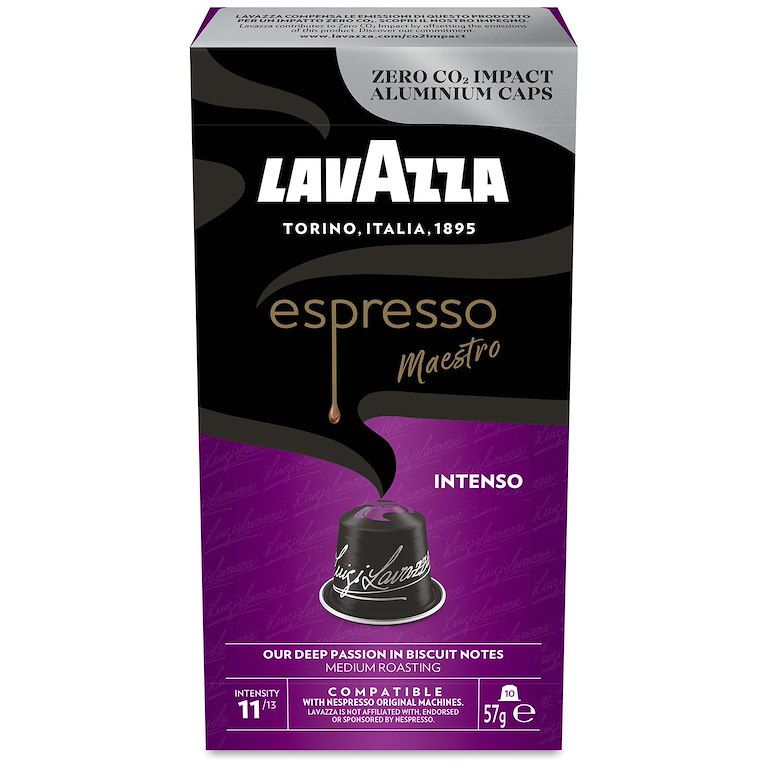 Lavazza Intenso 10/1 | "Nespresso®" Kompatibilne Kapsule