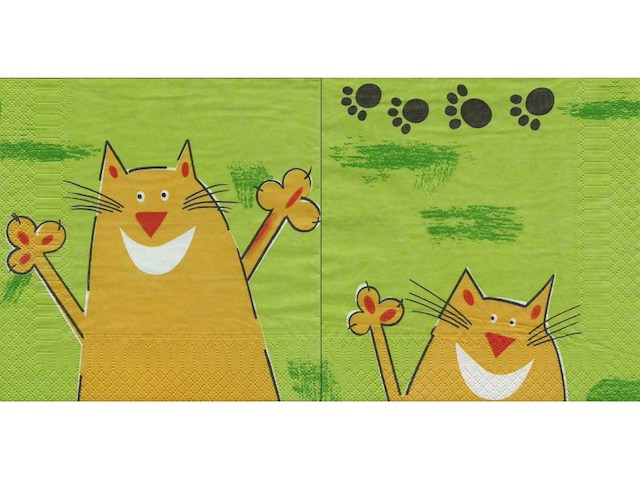 Salveta K15_068 - 33x33cm  Mačka