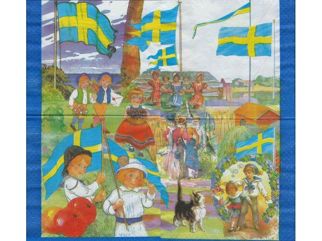 Salveta K15_064 -33cm Nostalgija Mačka Švedska LIAB