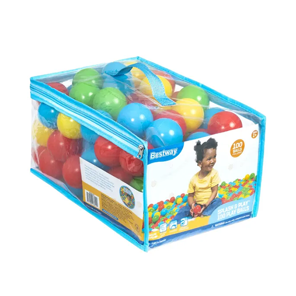 Šarene plastične loptice 100kom Splash & Play Bestway 52648