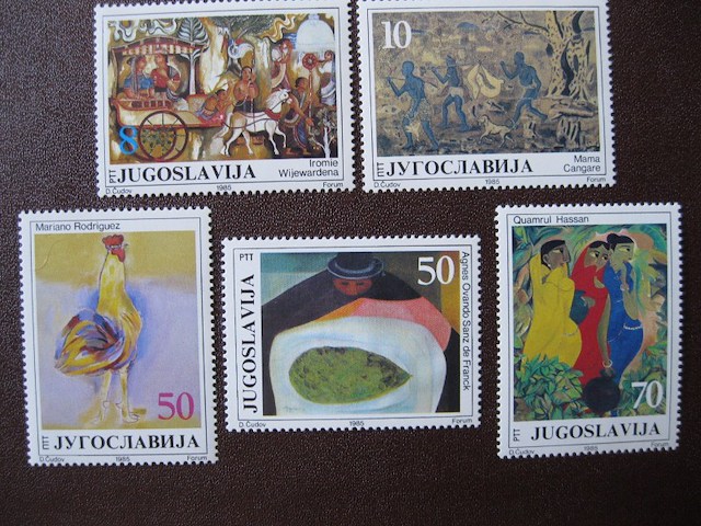 Serija SFRJ 1985., Umetnost-galerija nesvrst, Š-2614-18