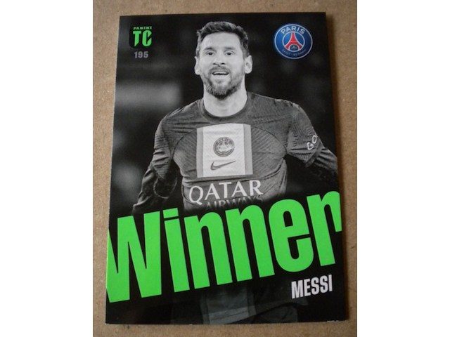Kartica `Panini Top Class 2023-Messi` broj 195