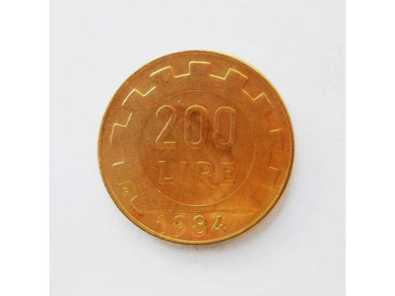 Italija 200 lira 1984