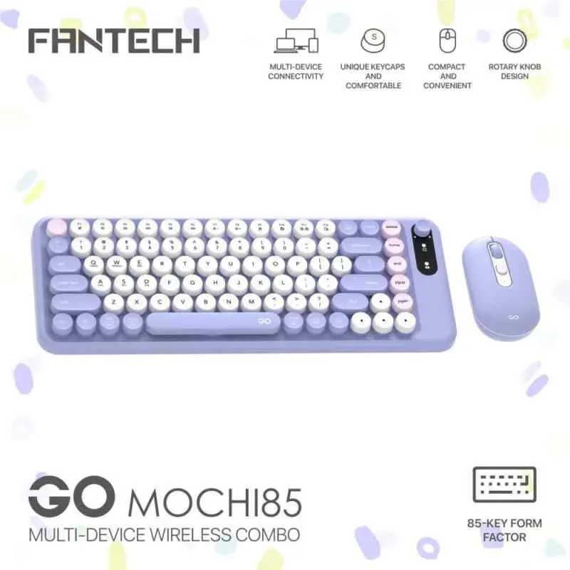 Combo mis tastatura Bežični Fantech WK-898 GO mochi85 ljubicasta
