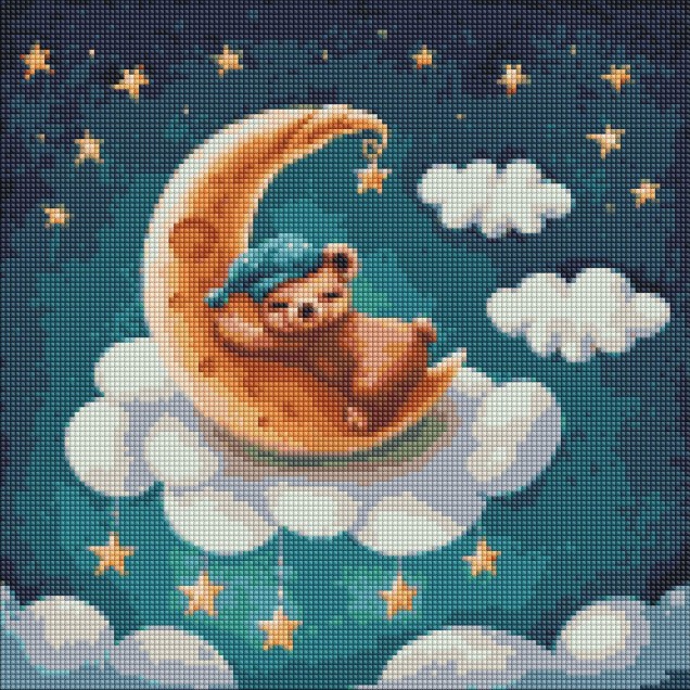 Diamond Mosaic Fantastična noć 40x40cm