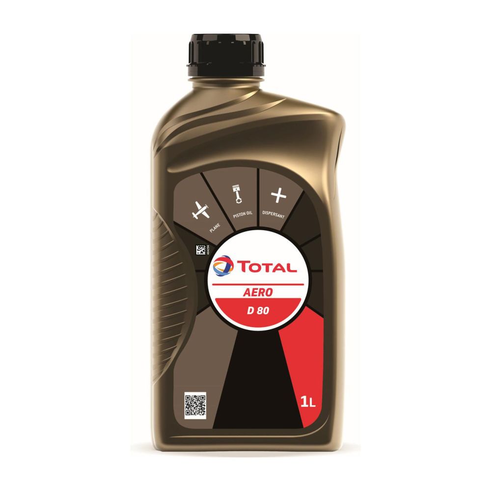 TOTAL - Aero D 80 - SAE 40 - Piston Engine Oil - 1 liter