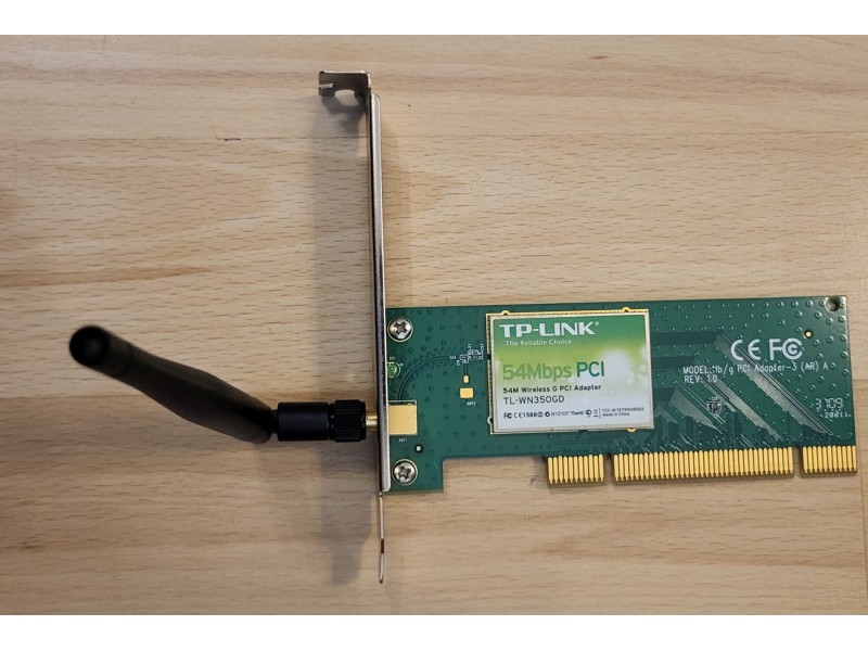 WIRELESS PCI KARTICA TP-LINK TL-WN350GD, LAN 54 MB