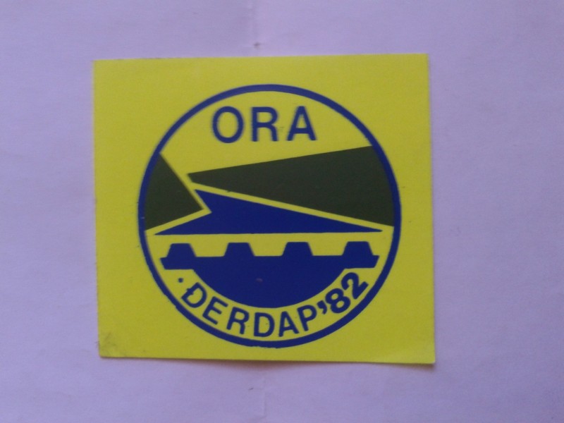 Nalepnica-ORA DJERDAP 82-Retko-Novo Nekorisceno