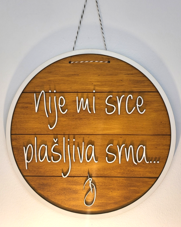 Visilica ‘Nije Mi Srce Plašljiva Srna’