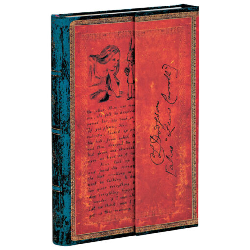 Notes tvrdi povez 9,5x14cm-mini linije 88L s magnetom Lewis Carroll Paperblanks PB4610-3!!