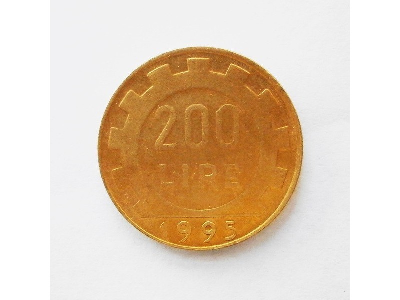 Italija 200 lira 1995