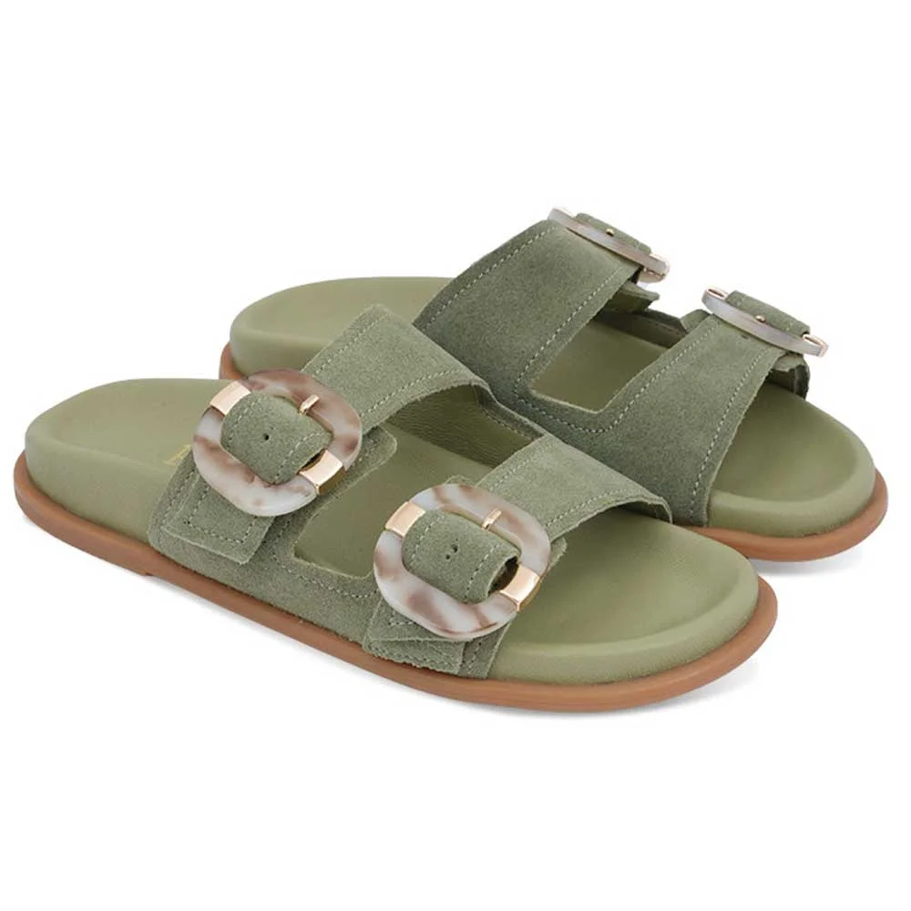 PIXY SANDAL – 501116-PIXY-GREEN SUEDE