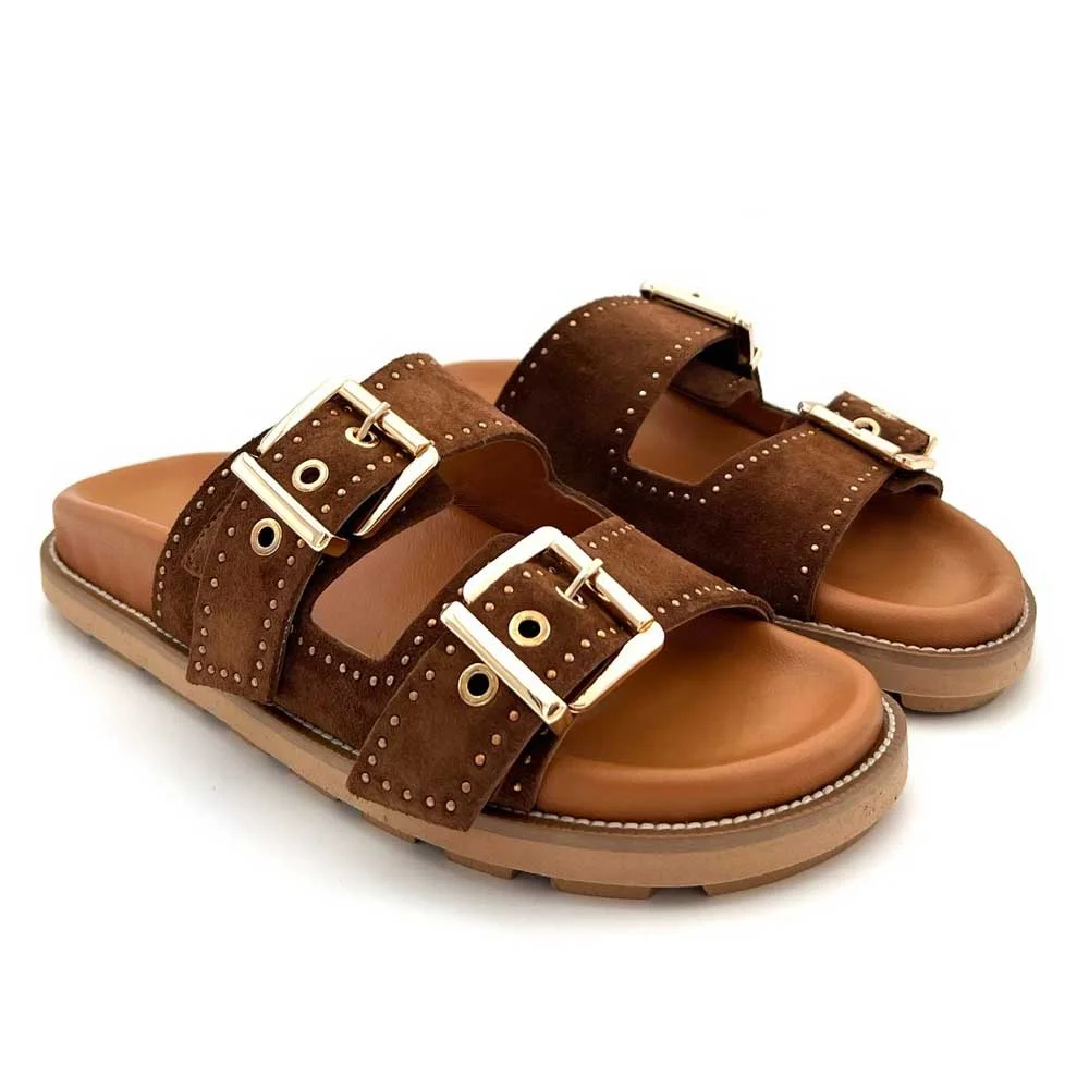 PIXY SANDAL – 501102-PIXY-TAN SUEDE