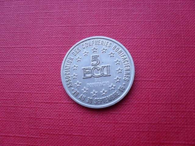 5 ECU DE BONIFACIO 1995.