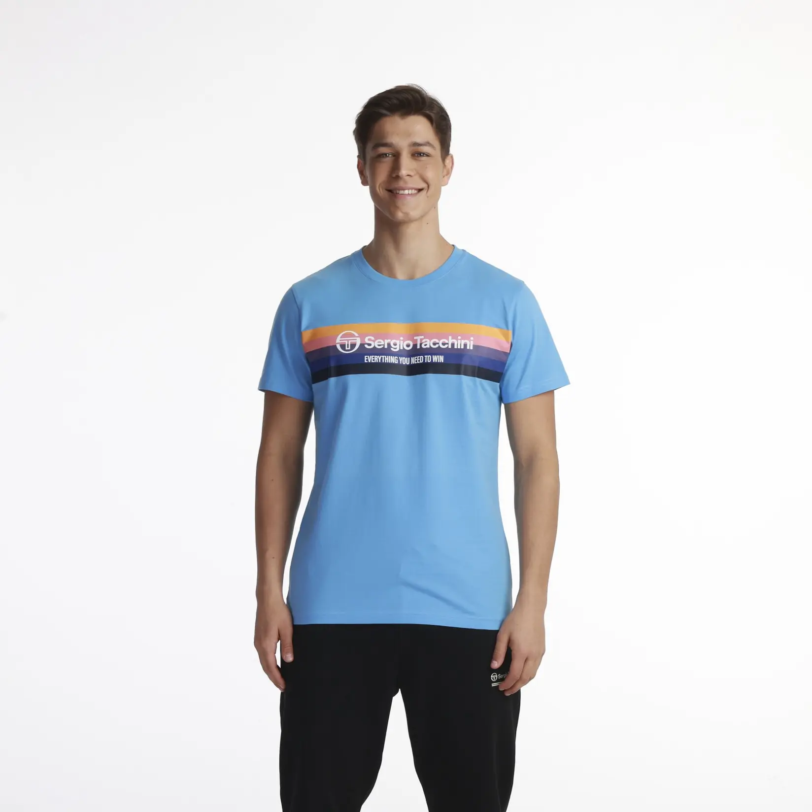 Sergio Tacchini Muška majica Stripe M, Plava