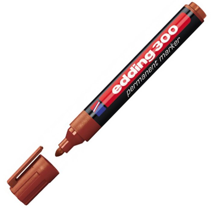 Marker permanentni Edding E-300, braon