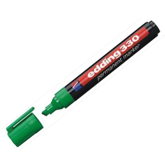 Marker permanentni Edding E-300, kosi vrh, zeleni