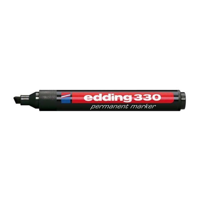 Marker permanentni Edding E-300m, kosi vrh, crni