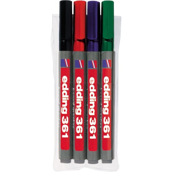Marker za belu tablu Edding 361 set 1/4