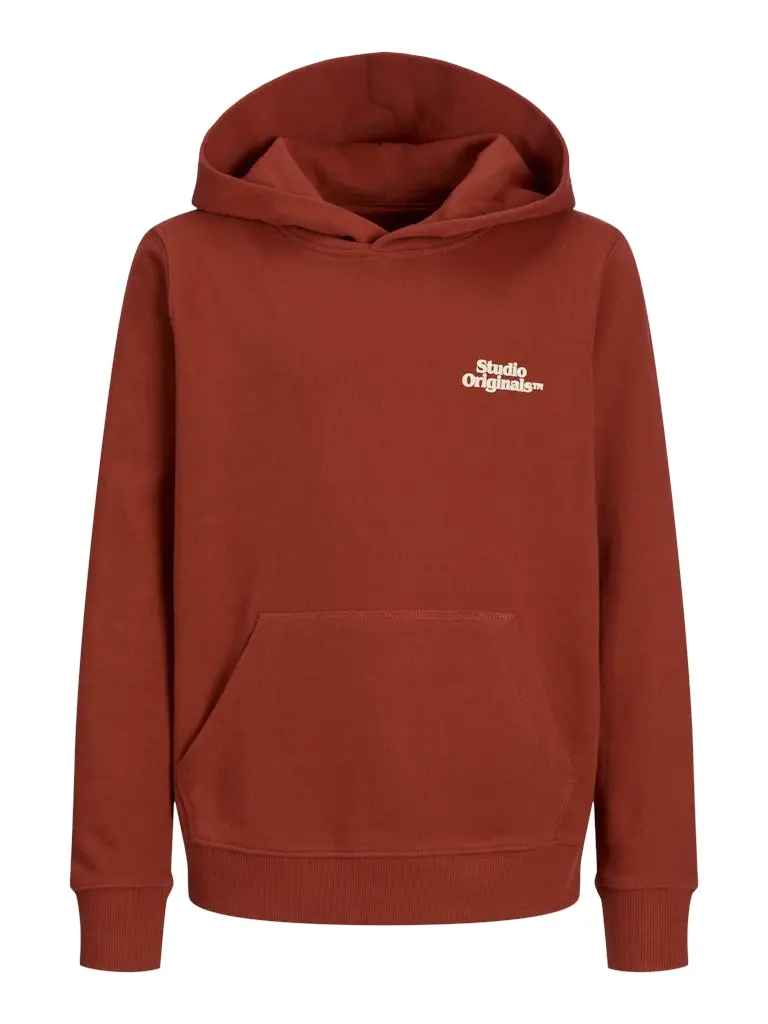 JACK & JONES JUNIOR Dukserica za dečake 12274622, Bordo