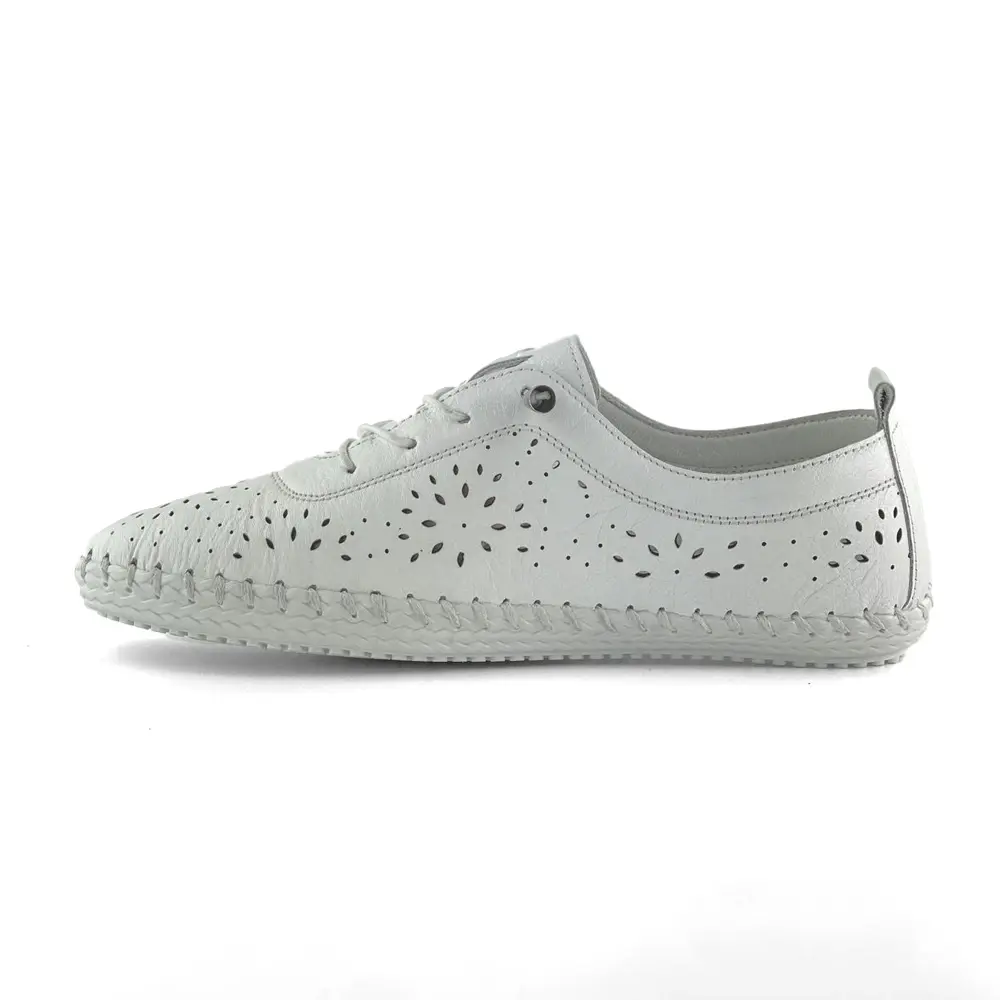 Mona Shoes Ženske patike, Kožne, Bele