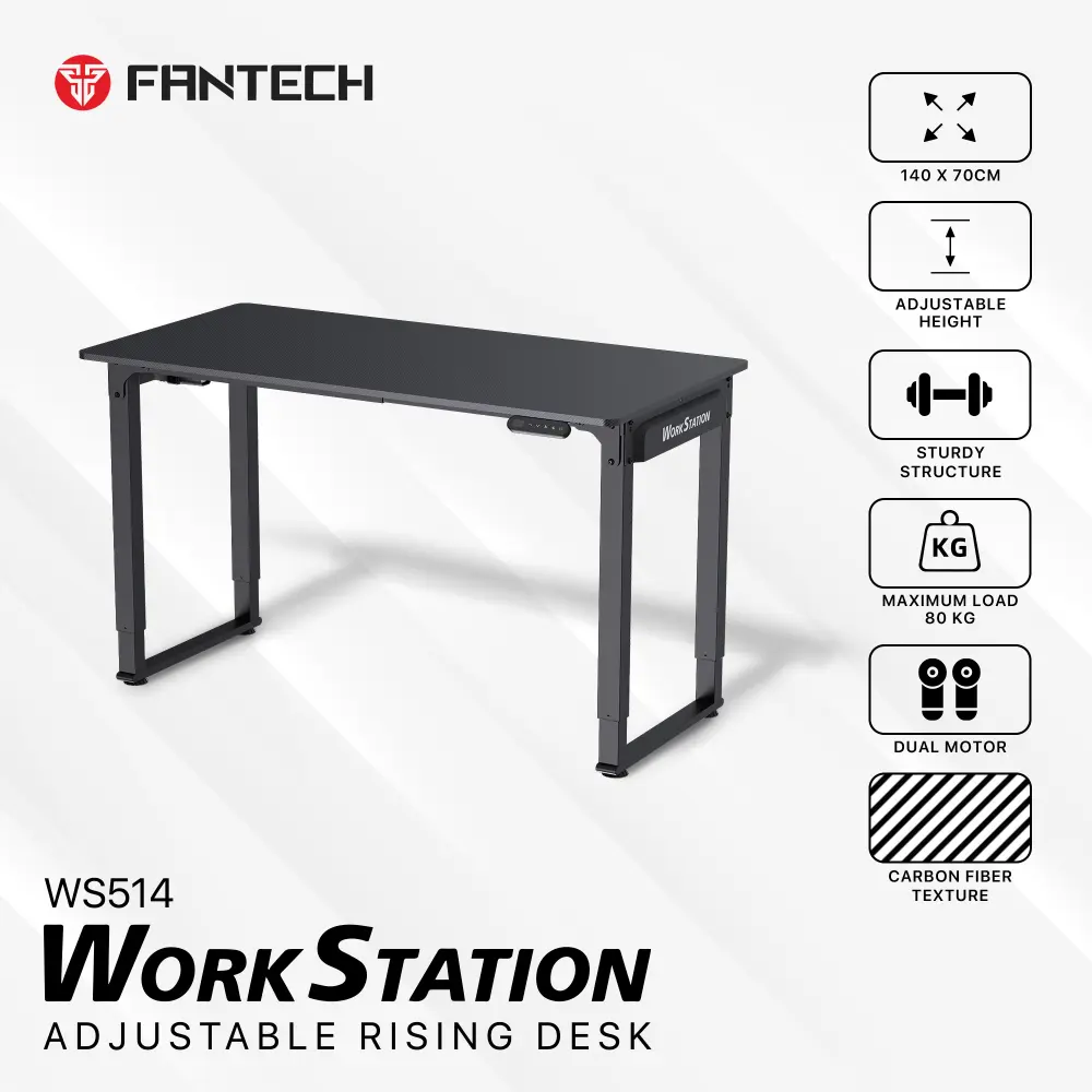 Sto Gaming Fantech WS514 WorkStation crni