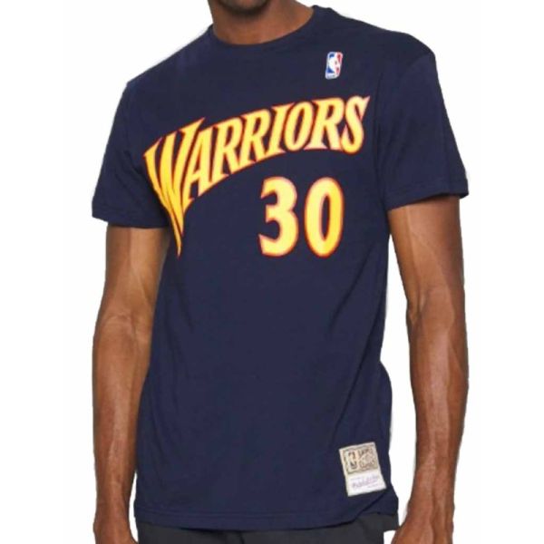 NBA GOLDEN STATE WARRIORS #30 STEPHEN CURRY TEE 'NAVY'