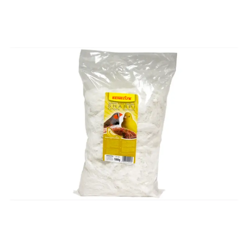 BENELUX Materijal za gnezdo od pamuka, 1 kg, Beli