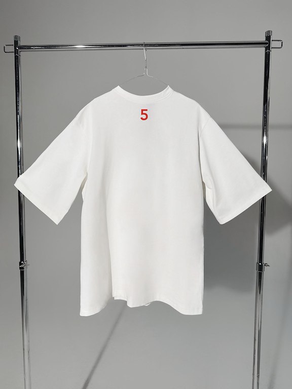 555 ESSENTIAL OVERSIZED T-SHIRT EGGSHELL