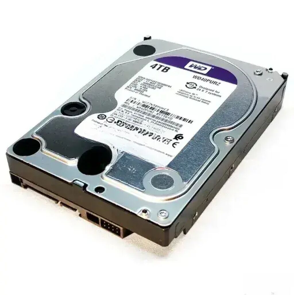 HDD za DVR WD40PURZ Purple 4TB Model: WD40PURZ Dimenzije: 3.5 Inca