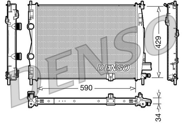 Hladnjak, hlađenje motora DENSO DRM46018
