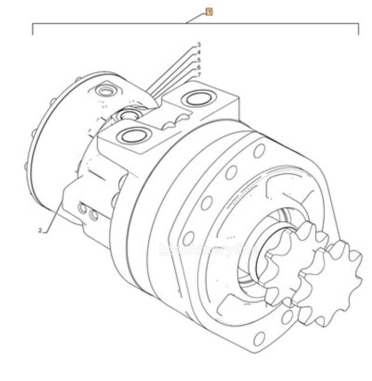 Case 87035341EX krajnji pogon za Case 420 430 440 C60 C90 C90R CB1150 CE620 CF620F P280 P420 bagera