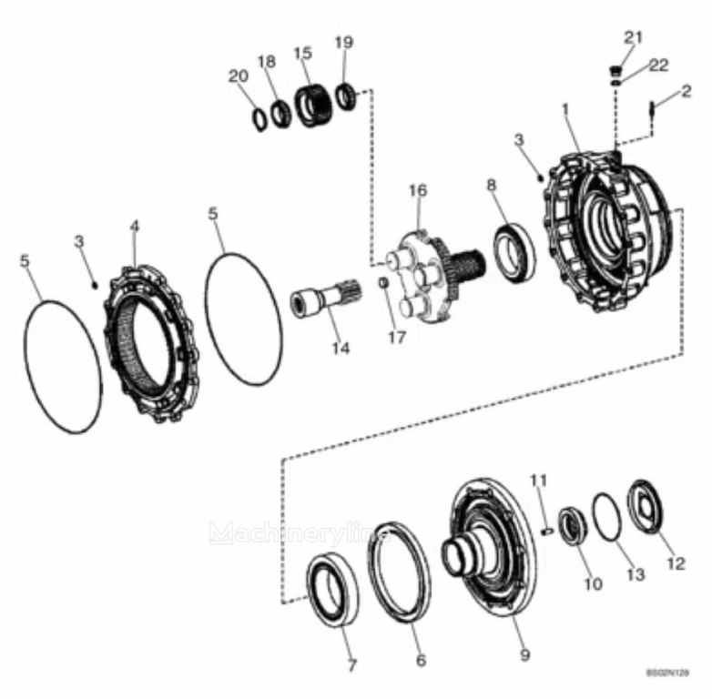 Case 8605583 8605583 krajnji pogon za 521D građevinske mašine