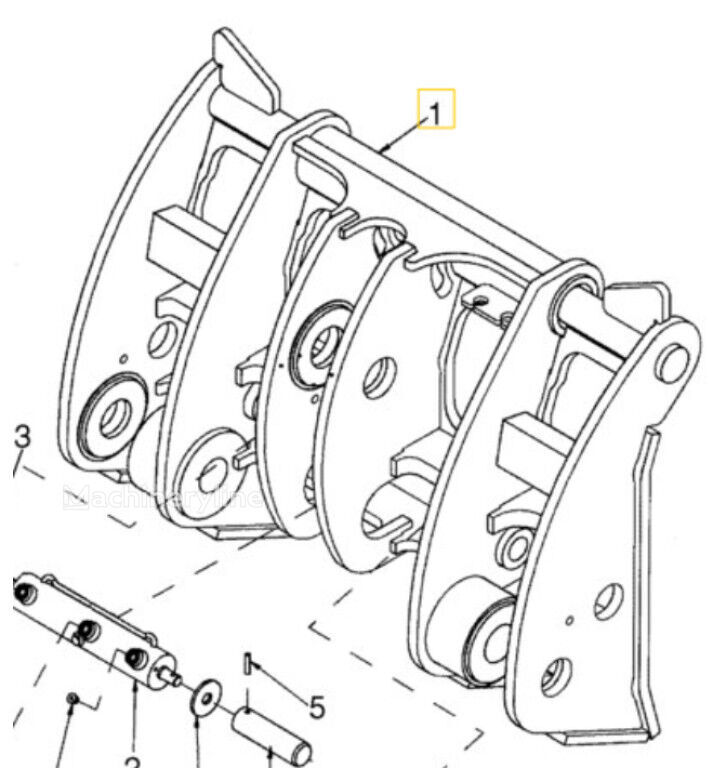 Case 87741072 brza spojnica za New Holland W190B W190C W190D W230C W230D prednjeg utovarivača