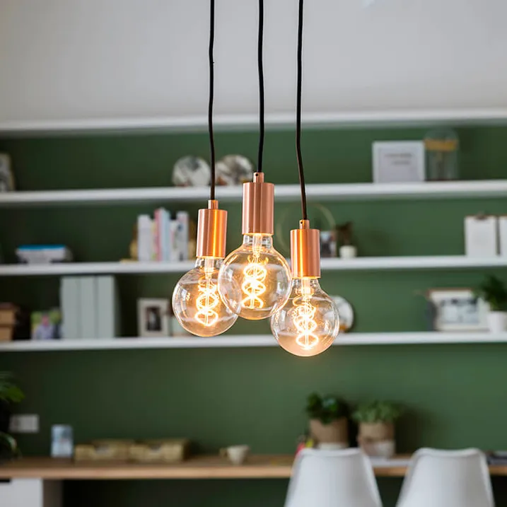 Luster u stilu Art Deco bakarni 3-svetla - Facil