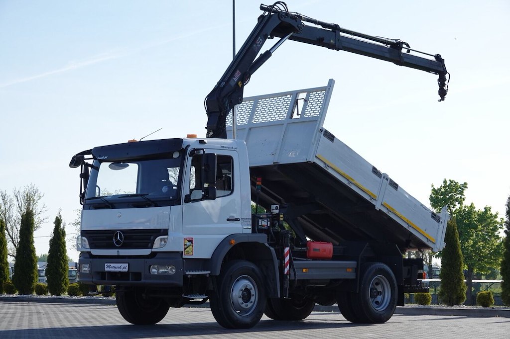 Mercedes-Benz ATEGO 16.24 / 4X4 / WYWROTKA + HDS HIAB 111 BS-2  / PILOT /  ROT kiper