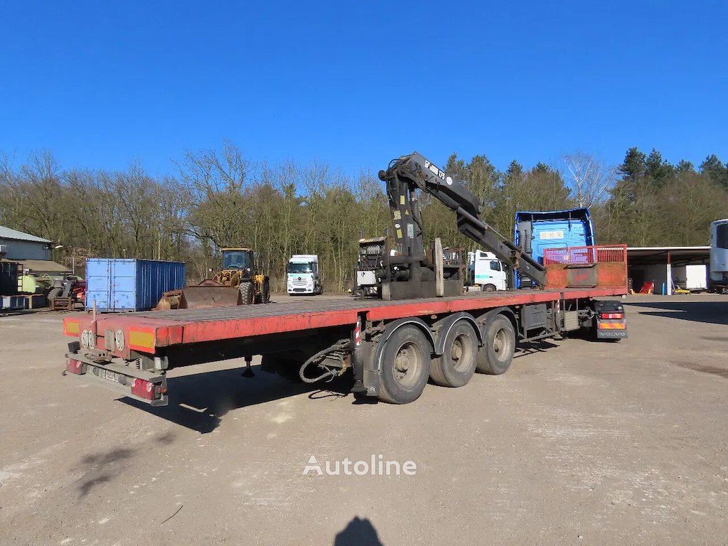 Kaiser HIAB 175, REMOTE control, retractable poluprikolica sa ravnom platformom