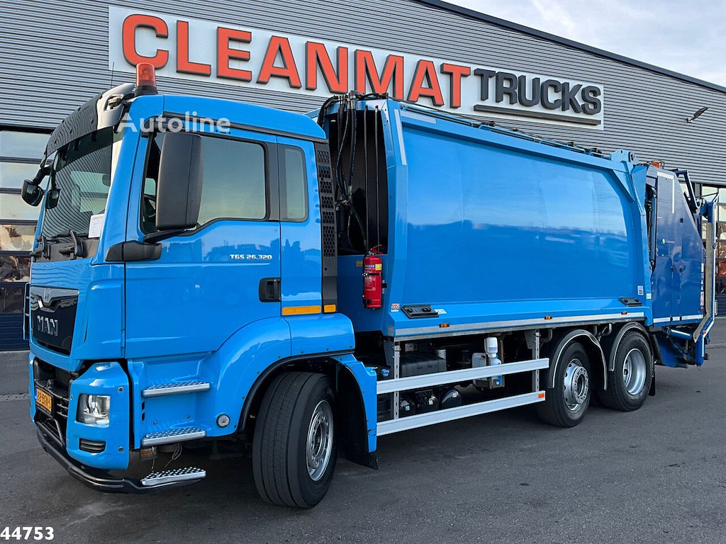MAN TGS 26.320 Euro 6 Geesink 20m³ + Welvaarts weighing system kamion za smeće