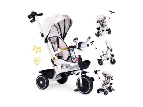 ECO TOYS 2u1 tricikl sa rotirajućim sedištem WQL-186 White