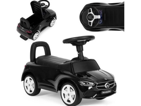 ECO TOYS Guralica sa interaktivnim volanom i zvucima Mercedes C Class crna boja