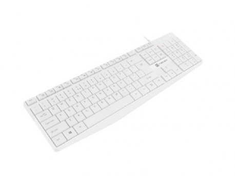 NATEC NAUTILUS, Slim Multimedia tastatura, US raspored, USB, bela (NKL-1951)