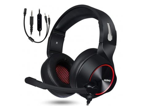 Nubwo Gaming slušalice N11D 3.5mm crno-crvene